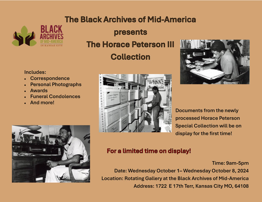The Horace Peterson III Collection - Black Archives of Mid-America in ...